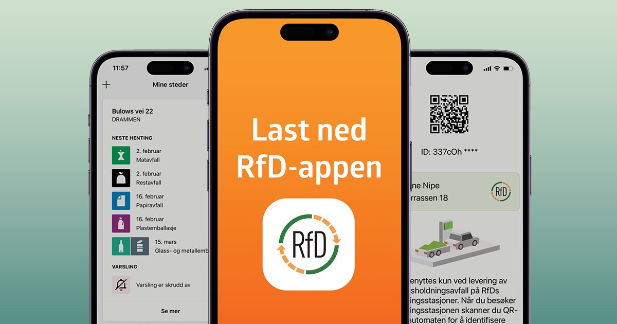 Appen RfD erstatter Min renovasjon og Min gjenvinning ...